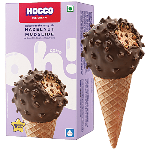 Buy Hocco Hazelnut Mudslide Ice Cream Cone Online at Best Price of Rs 85.5 - bigbasket