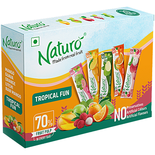 Buy Naturo Assorted Tropical Fun Fruit Bars Online at Best Price of Rs ...
