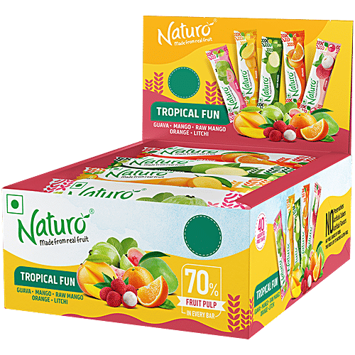 Buy Naturo Assorted Tropical Fun Fruit Bars Online at Best Price of Rs ...
