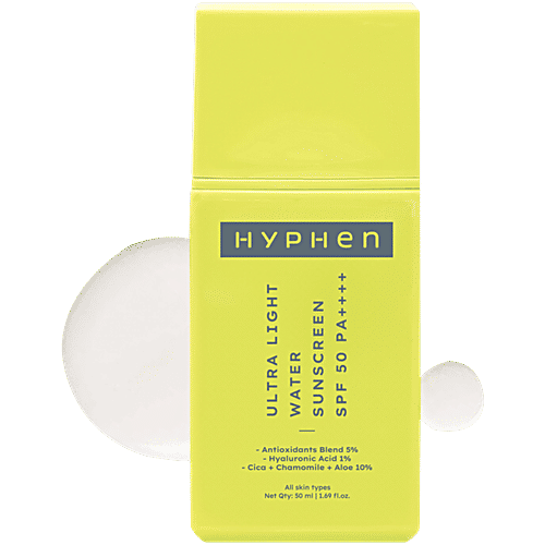 Buy Hyphen Ultra-Light Water Sunscreen SPF 50 PA++++ For All Skin Types ...