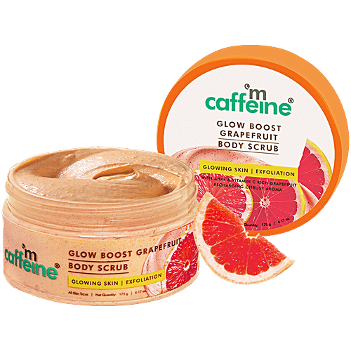 Buy mCaffeine Glow Boost Grapefruit Body Scrub Online at Best Price of ...