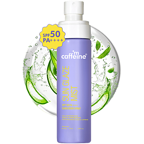 Buy mCaffeine Sun Glaze Mist Sunscreen Spray - SPF 50 PA++++ Online at ...