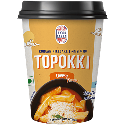 Buy Good Seoul Topokki Cheesy Flavour Korean Rice Cake Online at Best ...