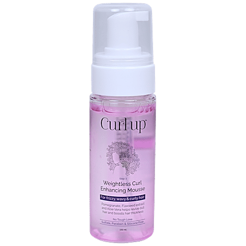 Buy Curl Up Weightless Curl Enhancing Mousse, Adds Shine & Defines Wavy ...
