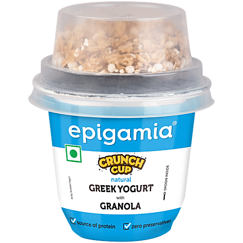 Buy Epigamia Alphanso Mango Greek Yogurt With Granola - Crunch Cup ...