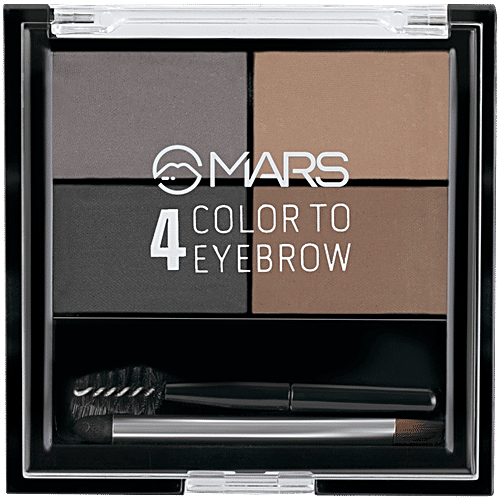 Buy MARS Cosmetics 4 In 1 Eyebrow Powder Cake With Angled Eyebrow Brush ...