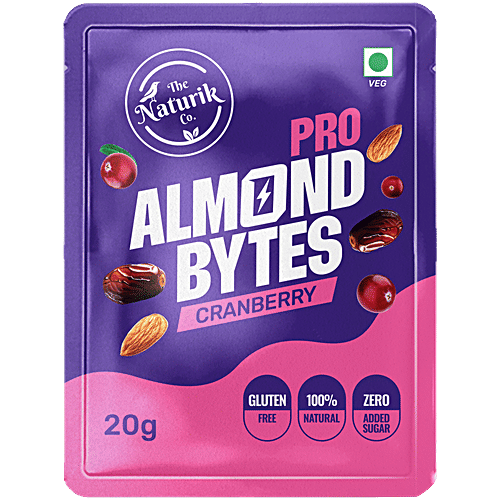 Buy The Naturik Co. Protein Almond Bytes - Cranberry Online at Best ...