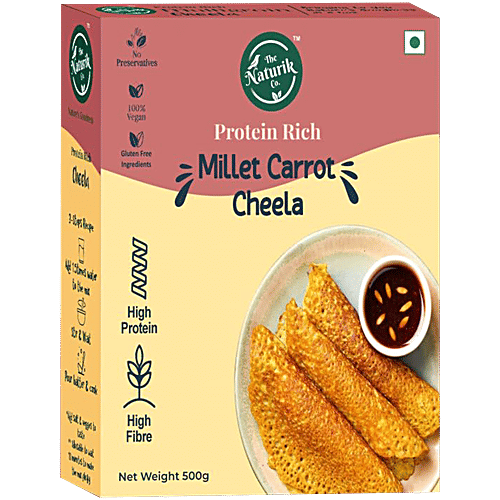 Buy The Naturik Co. Protein Rich Millet Carrot Cheela Online at Best ...
