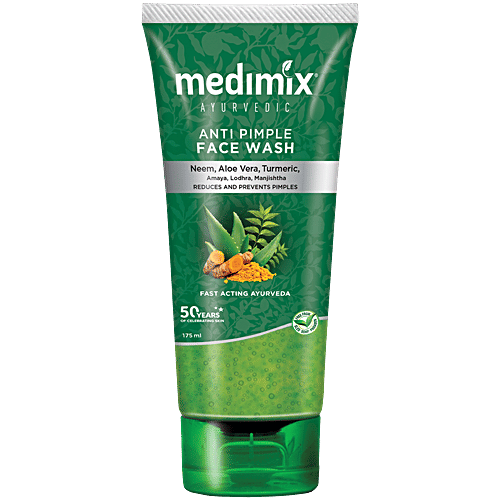 Buy Medimix Ayurvedic Anti Pimple Facewash - With Neem, Aloe Vera ...