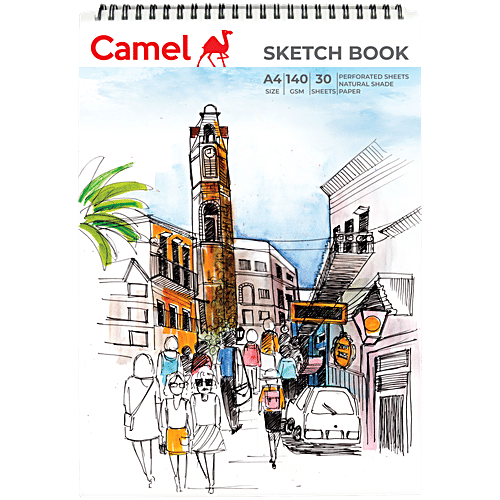 Buy Camel Sketch Book - 140 GSM, A4, 30 Sheets Online at Best Price of ...