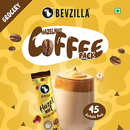 Buy Bevzilla Hazelnut Flavoured Instant Coffee Sachets Online at Best ...