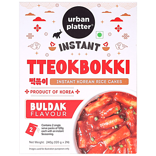 Buy Urban Platter Instant Tteokbokki Instant Korean Rice Cakes - Buldak ...