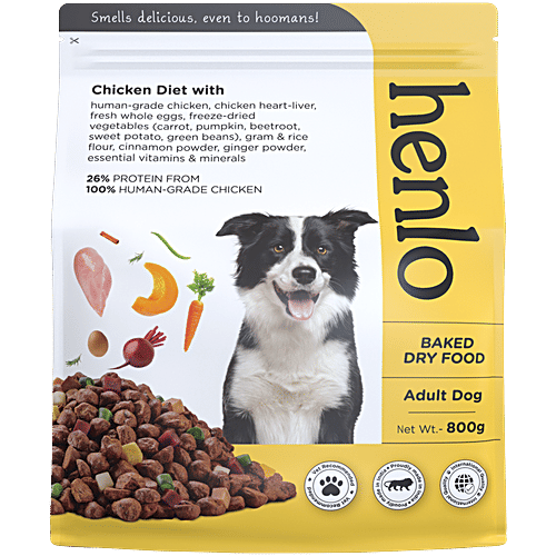 Buy Henlo Chicken & Vegetable Baked Dry Food - For Adult Dogs Online at ...