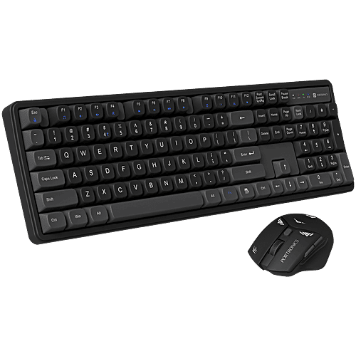 Buy Portronics Key9 Combo Wireless Keyboard & Mouse Set - Black Online ...