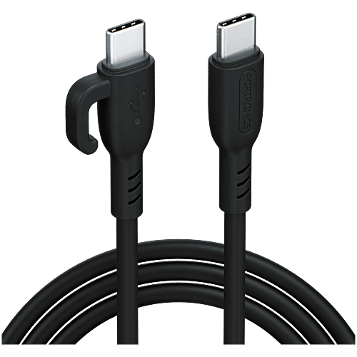 Buy Portronics 60W Konnect Core 3 Type C To Type C Fast Charging Cable ...