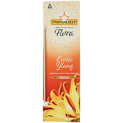 Buy Mangaldeep Flora Dry Dhoop Sticks - Exotic Ylang Online at Best ...