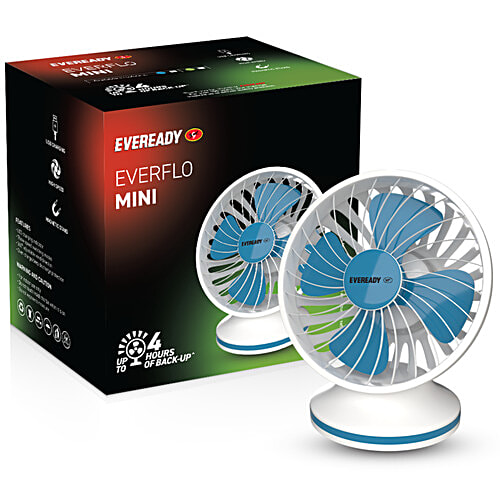 Buy Eveready Rech Fan FE01 BL Everflo mini 12UP Online at Best Price of ...