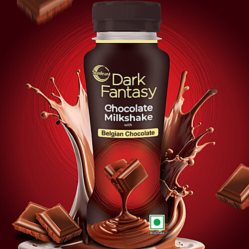 Buy Sunfeast Dark Fantasy Chocolate Milkshake With Belgian Chocolate ...