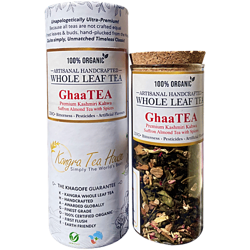 Buy Kangra Tea House Ghaa Tea - Premium Kashmiri Khawa Saffron Almond ...