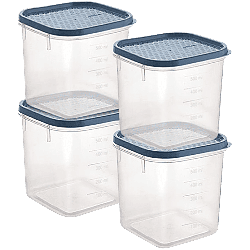 Buy All Time Polka Plastic Storage Containers - Assorted Colour Online ...