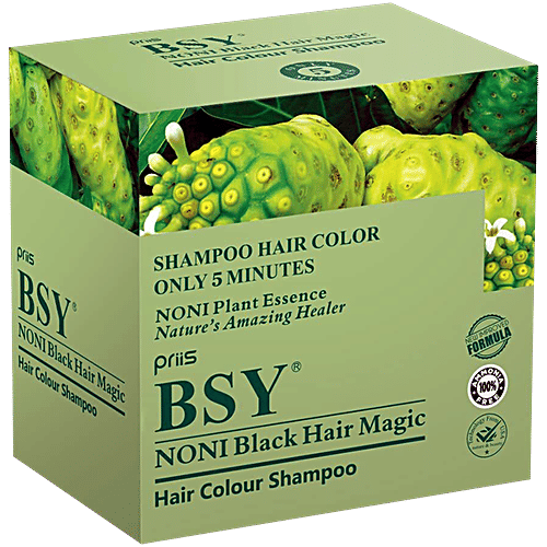Buy BSY Noni Hair Colour Shampoo - Black Online at Best Price of Rs 540 ...