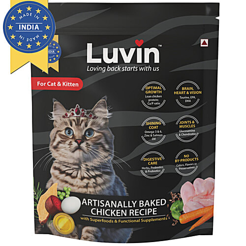 Buy Luvin Artisanally Baked Chicken Recipe - Dry Cat Food Online at ...