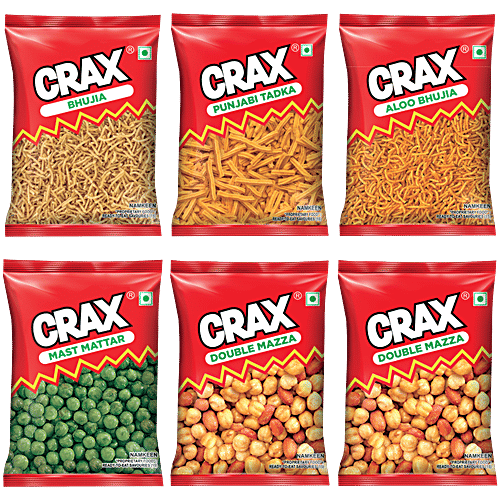 Buy Crax Namkeen Party Combo of 6 Online at Best Price of Rs 90 - bigbasket