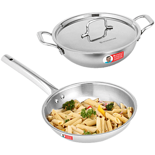 Buy Wonderchef Venice Stainless Steel Triply Cookware With Lid ...