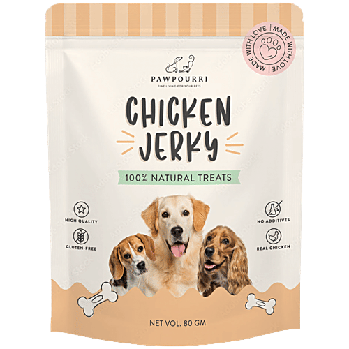 Buy Pawpourri Chicken Jerky - 100% Natural Dog Treats Online at Best ...