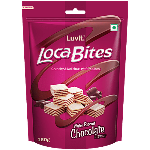 Buy LuvIt Loca Bites Chocolate Wafer Cubes Online at Best Price of Rs ...