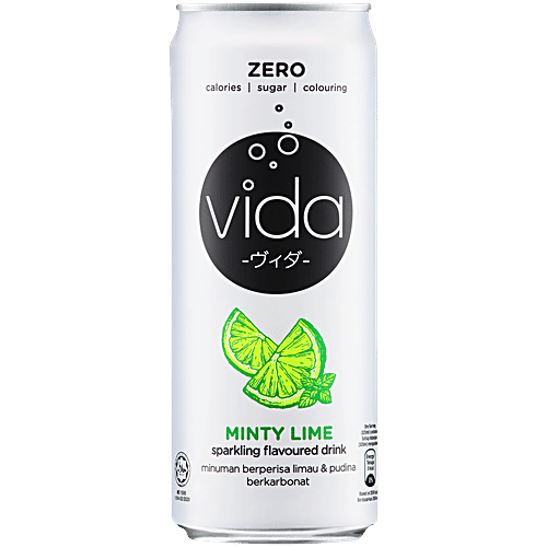 Buy Vida Zero Calorie Minty Lime Sparkling Flavoured Drink Online at Best Price of Rs 112.5 ...