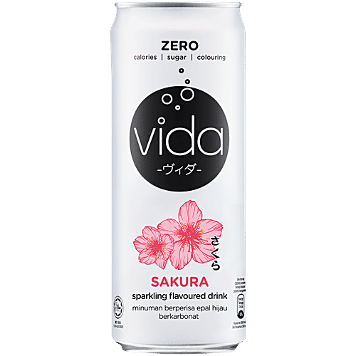 Buy Vida Zero Calorie Sakura Sparkling Flavoured Drink Online at Best ...