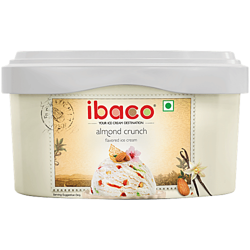 Buy Ibaco Almond Crunch Flavoured Ice Cream Online at Best Price of Rs ...