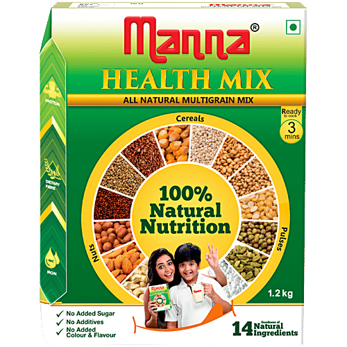 Buy Manna Health Mix Kids Nutrition Drink - All Natural Multigrain ...
