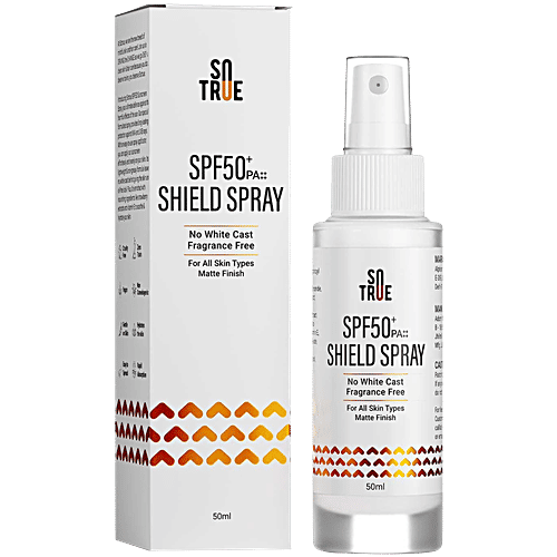 Buy Sotrue SPF50+ PA Shield Spray With Matte Finish For All Skin Types ...