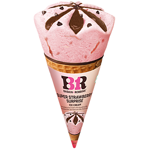 Buy Baskin Robbins Super Strawberry Surprise Ice Cream Cone Online at ...