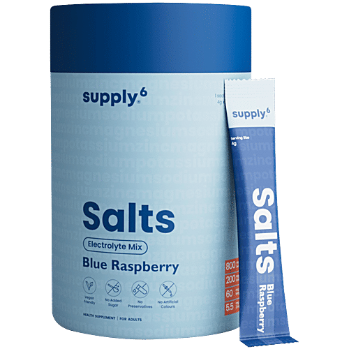 Buy Supply6 Salt Blue Raspberry Electrolyte Mix Online at Best Price of ...