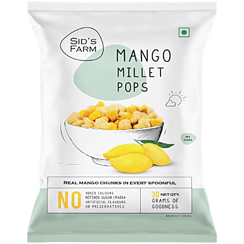 Buy Sids Farm Mango Millet Pops Online at Best Price of Rs 105 - bigbasket