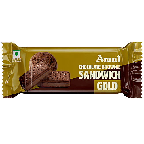 Buy Amul Sandwich Chocolate Brownie Gold Ice Cream Online at Best Price ...