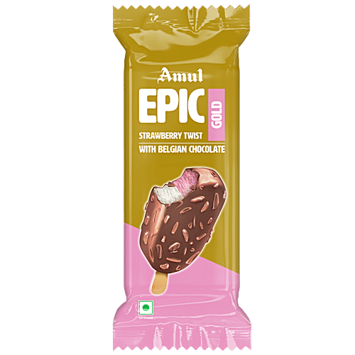 Buy Amul Epic Strawberry Twist Gold Ice Cream Stick Online at Best ...