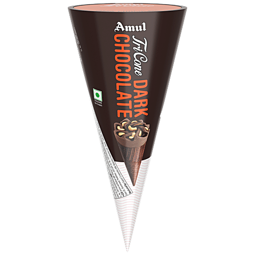 Buy Amul Dark Chocolate Ice Cream Tricone Online at Best Price of Rs 40 ...