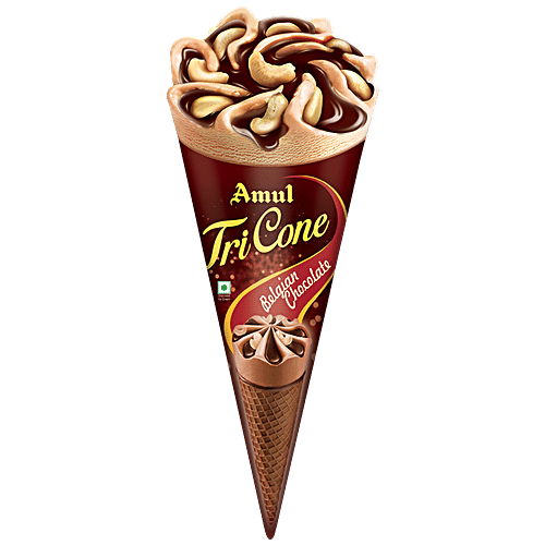 Buy Amul Belgian Chocolate Tricone Ice Cream Online at Best Price of Rs ...