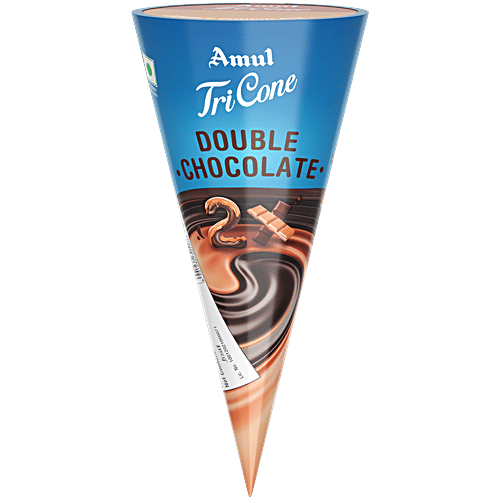 Buy Amul Double Chocolate Tricone Ice Cream Online at Best Price of Rs ...
