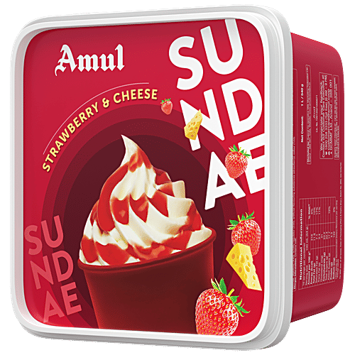 Buy Amul Sundae Strawberry & Cheese Ice Cream Online at Best Price of ...