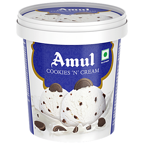 Buy Amul Cookie N Cream Ice Cream Online at Best Price of Rs 40 - bigbasket