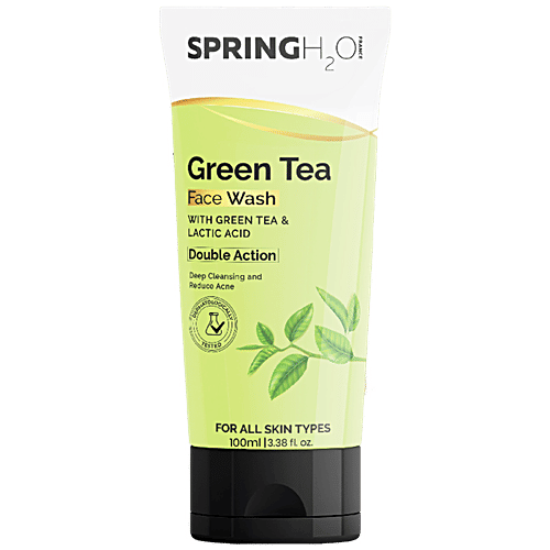 Buy Spring H2O Green Tea Face Wash - With Lactic Acid Online at Best ...