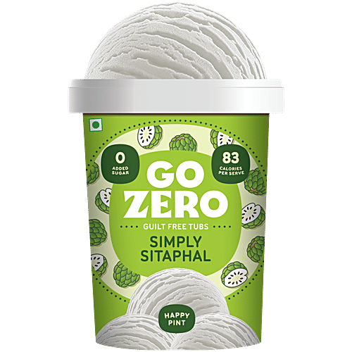 Buy Go Zero Simply Sitaphal Low Calorie Guilt Free Ice Cream Online at Best Price of Rs 212.5 ...
