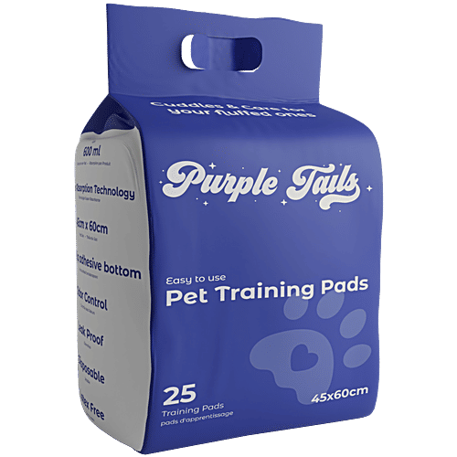 Buy Purple Tails Pet Training Pads - 45 x 60 cm Online at Best Price of ...