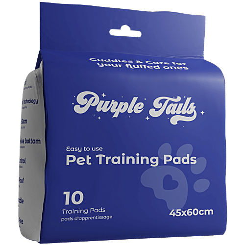 Buy Purple Tails Pet Training Pads - 45 x 60 cm Online at Best Price of ...