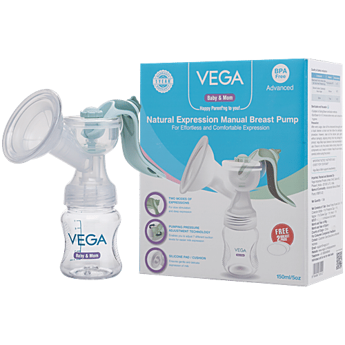 Buy Vega Baby & Mom Natural Expression Manual Breast Pump Online at Best Price of Rs 1599 ...